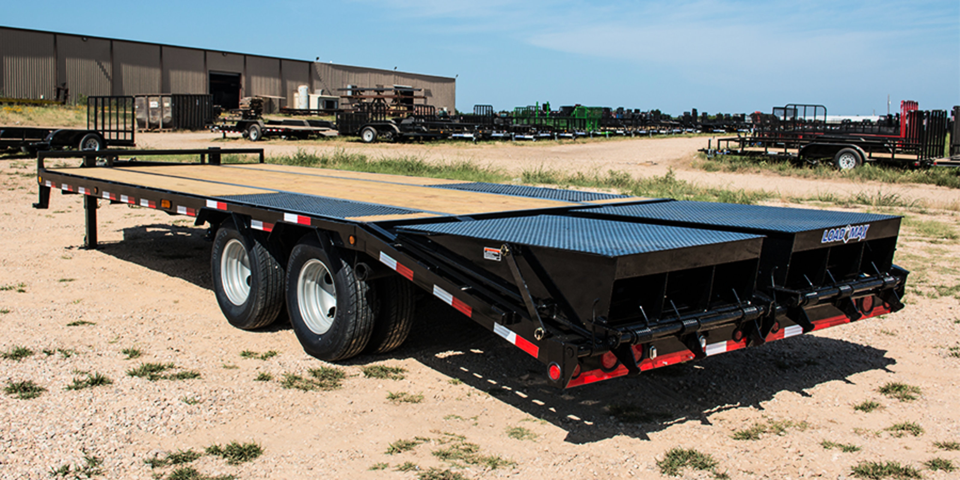 [BYO] Low-Pro Pintle Hook Trailer w/12" 19 lb I-Beam Frame 22,000 Lb