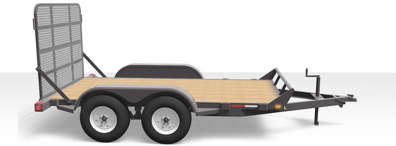 [BYO] Mini-Tandem Flat Deck Utility Trailer 2,990lbs GVWR