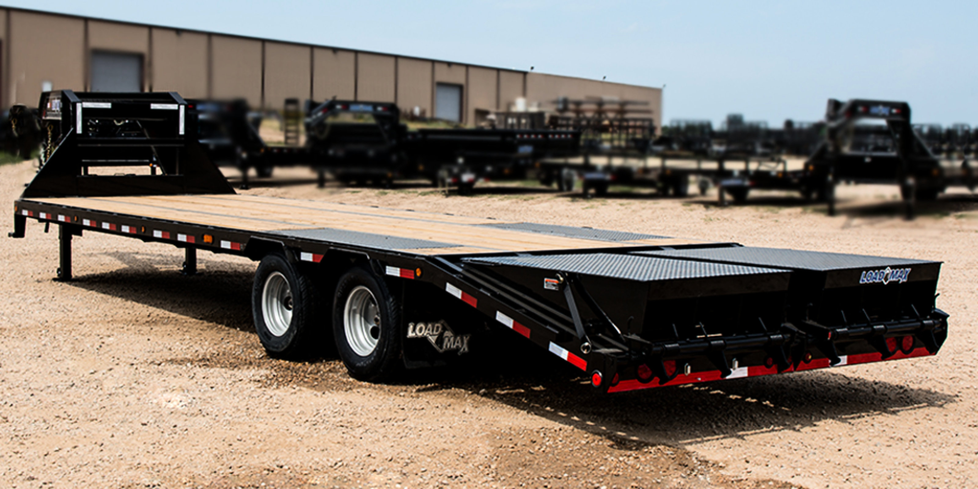 [BYO] Gooseneck Low-Pro Trailer w/12" 19 lb I-Beam Frame 22,000 Lb