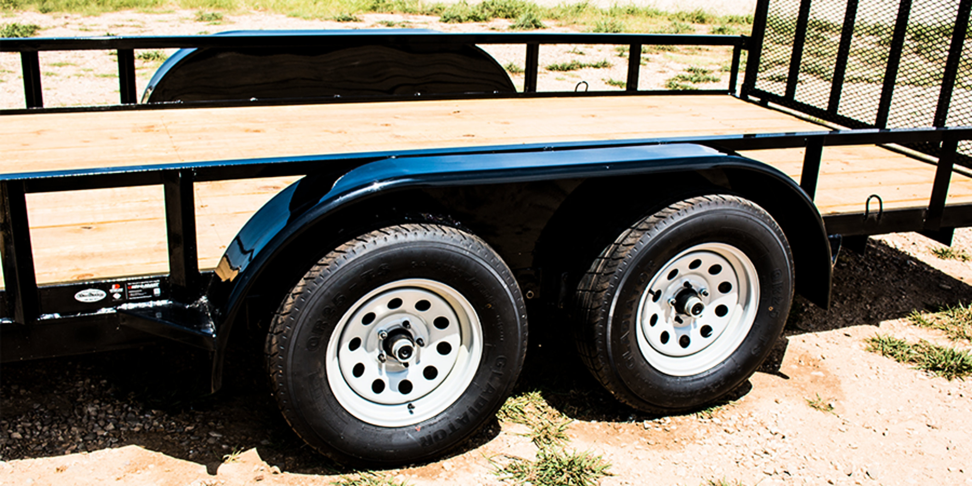 [BYO] Tandem Axle Economy Utility Trailer w/2" x 3" Angle Iron Frame 7 ...
