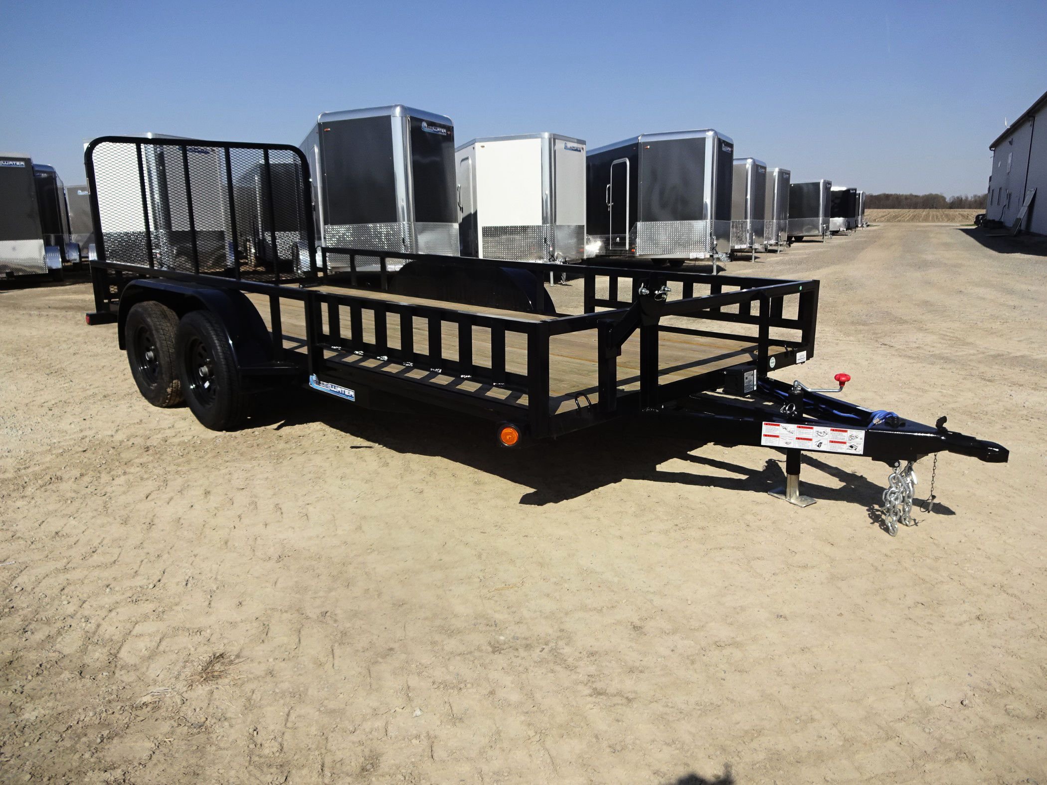 [BYO] Tandem Axle Economy Utility Trailer w/2" x 3" Angle Iron Frame 7 ...